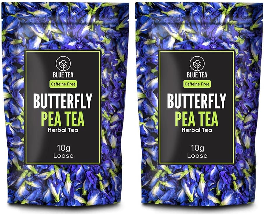 Amazon.com : BLUE TEA - Butterfly Pea Flower Tea - 0.35 Oz - Pack of 2 ...