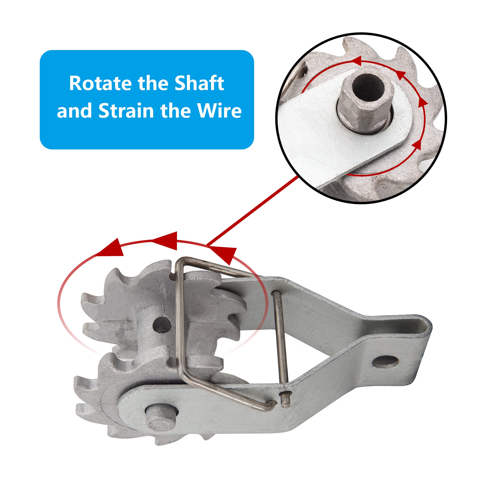 HITTITE Electric Fence Wire Strainer, 9 pcs Heavy Duty Inline Wire ...