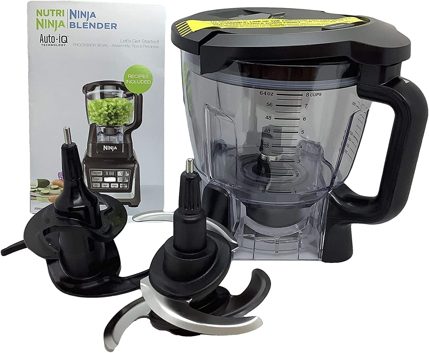 Amazon.com: Ninja Blender 64oz Food Processor Bowl Attachment Kit ...