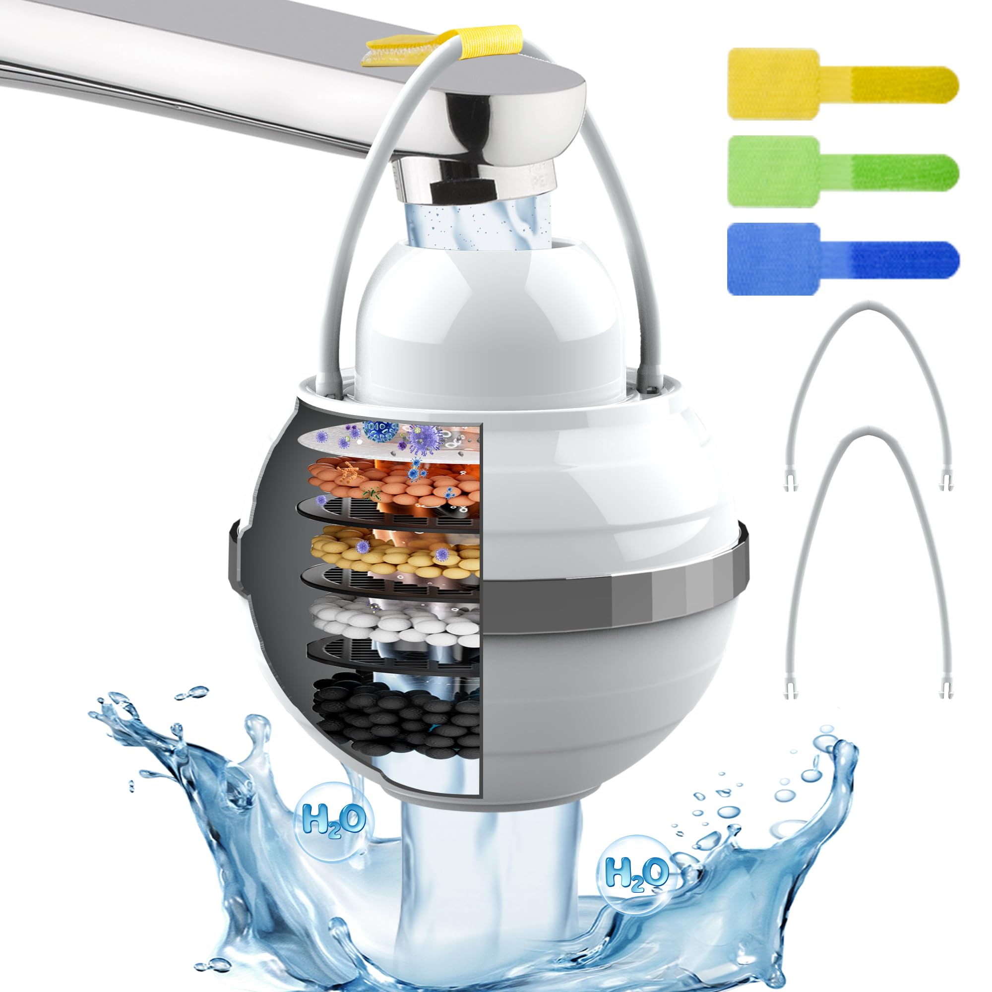 Bath Ball Filter for Bath Filter for Tub Faucet Bath tub Water Filter ...