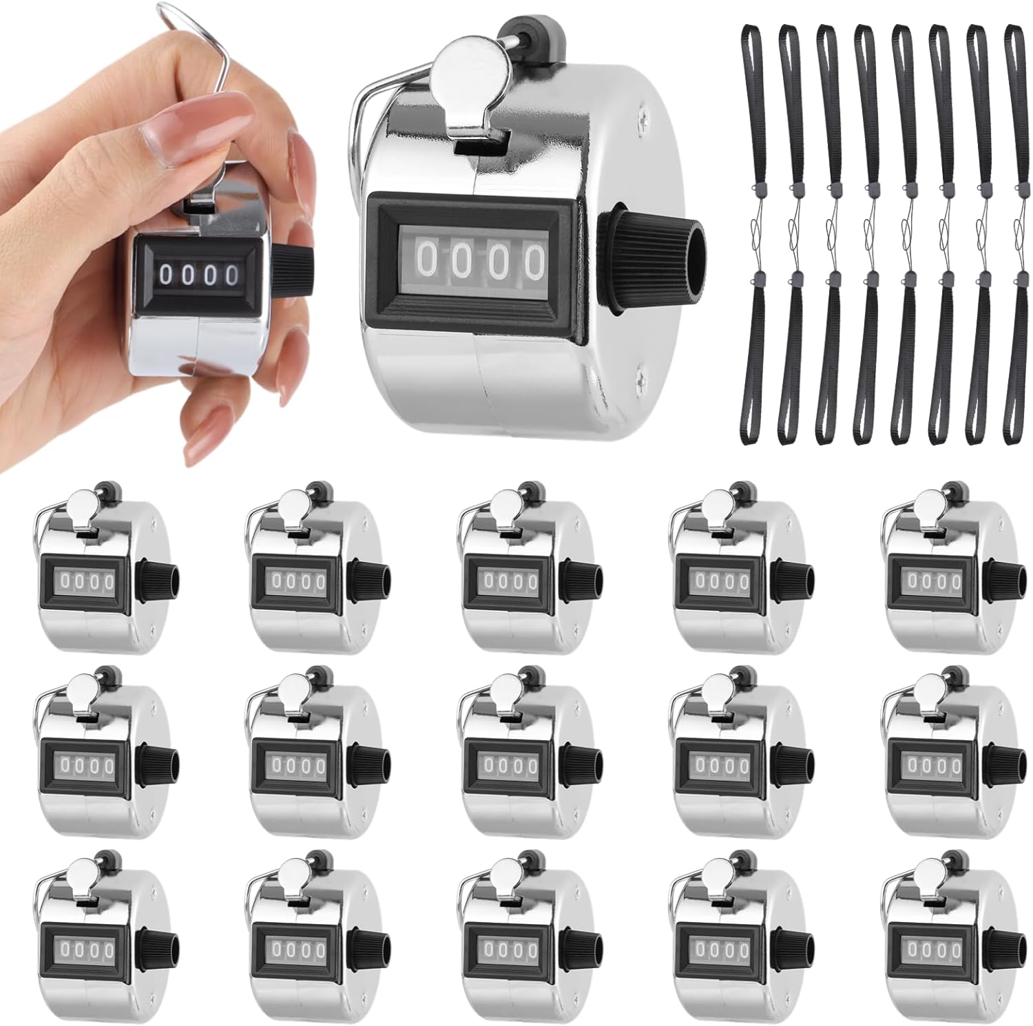 Amazon.com: Dolltobe 16PCS Tally Counters Handheld 4-Digit Click ...