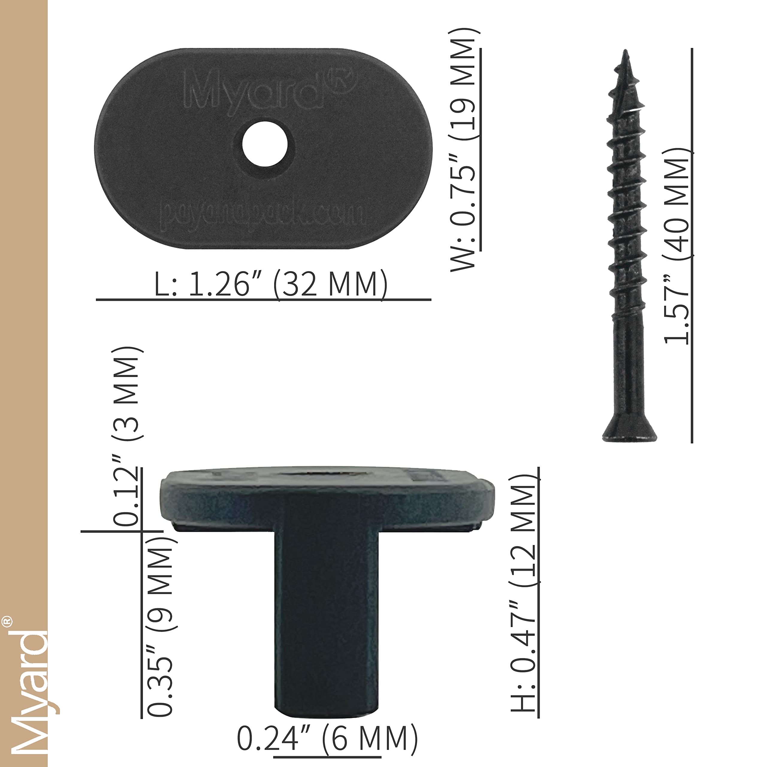 Snapklik.com : Myard Universal Hidden Deck Fastener Clips For Grooved ...