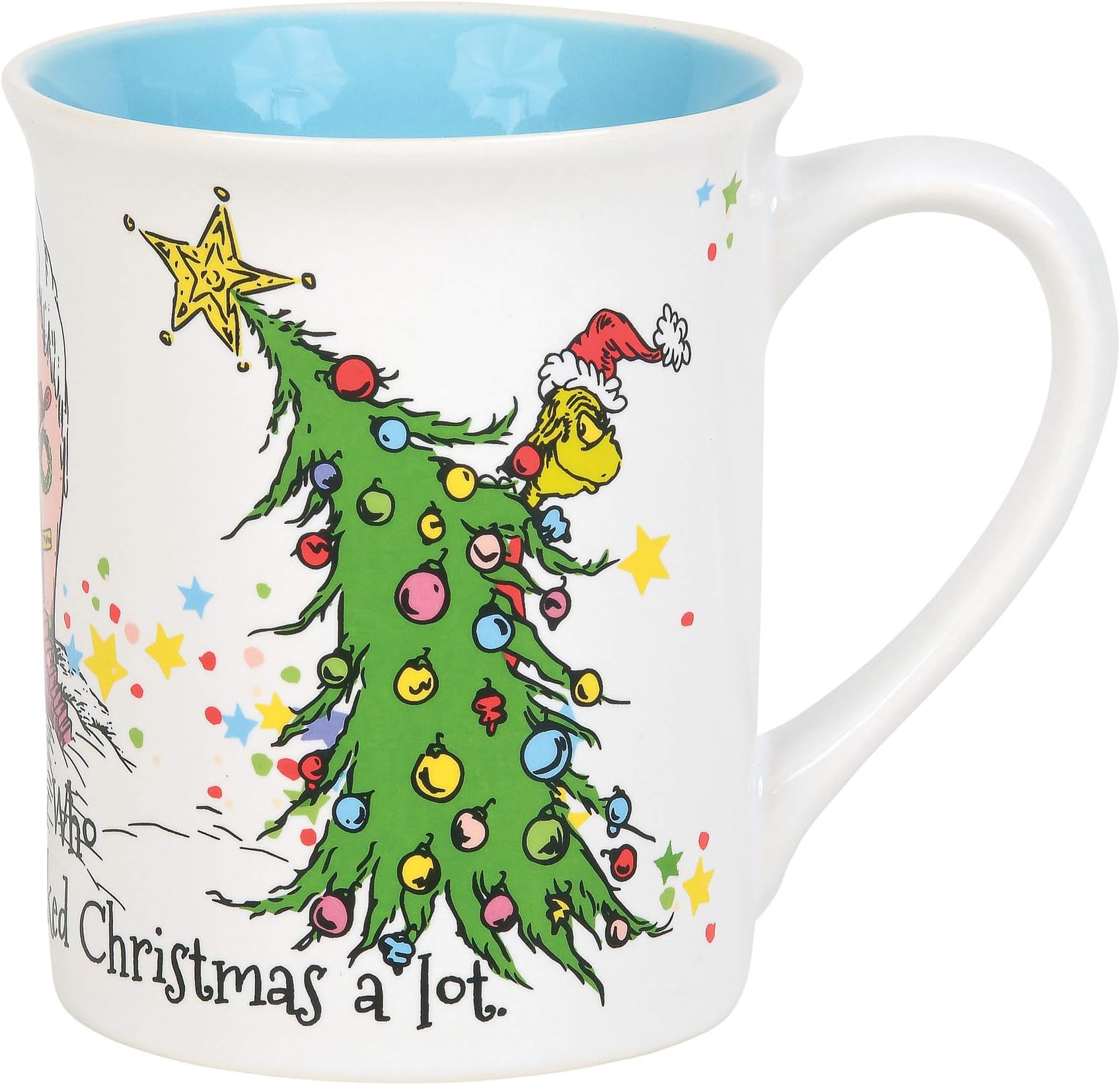 Amazon.com: Dr. Seuss GRINCH Face Holiday Coffee Mug Cup 16 Oz : Home ...