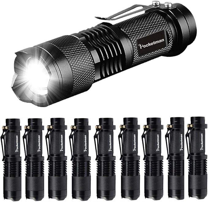 POCKETMAN Mini Flashlight 7W 300 lumens Portable Mini Q5 LED Flashlight ...