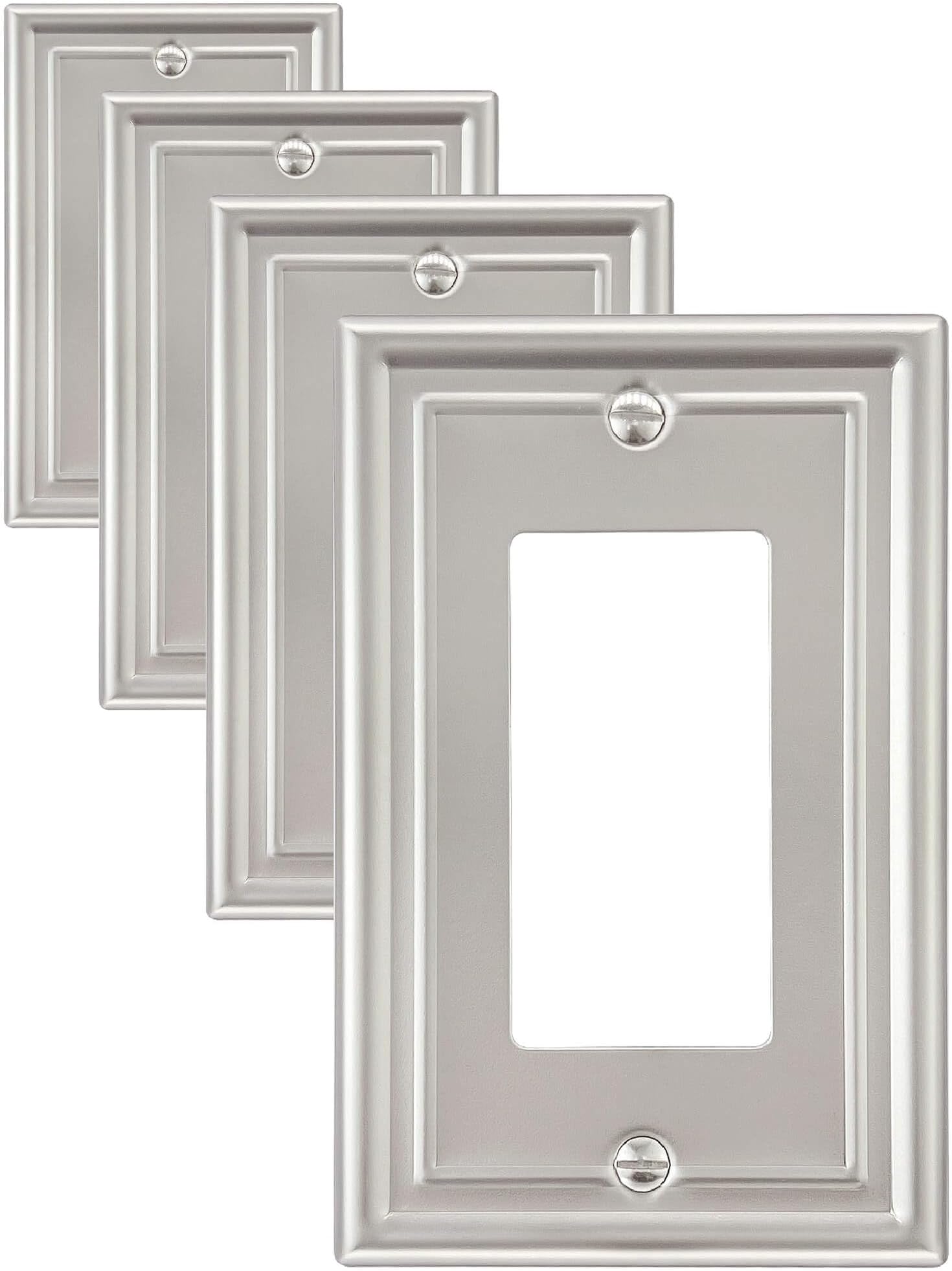 allen + roth Cosgrove Triple Decorator Wall Plate Satin Nickel #0147380 ...