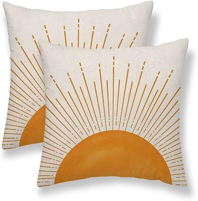 Amazon.com: Sun Sunrise Sunshine Pillow Covers 18X18 Inch Sunset Boho ...