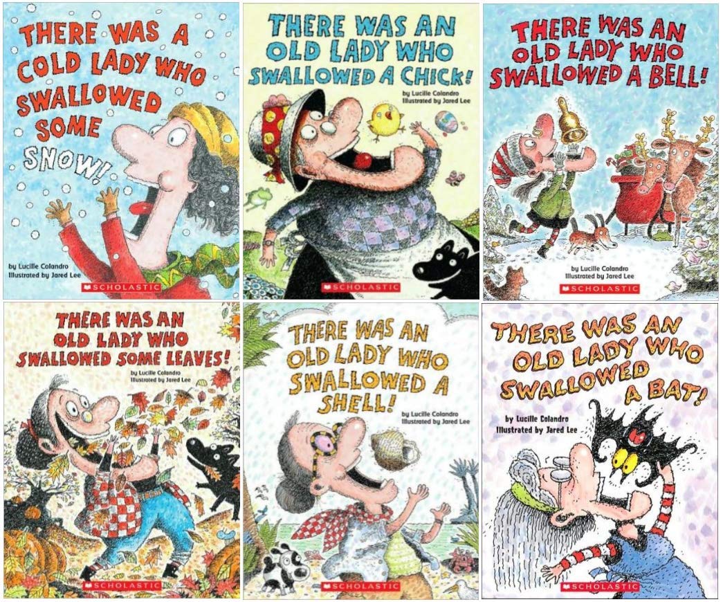 There Was an Old Lady (6 Vol. Set): Lucille Colandro, Jared Lee ...