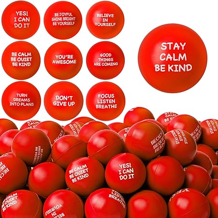 Amazon.com: SHQDD 54PCS Motivational Stress Balls for Adults and Kids ...