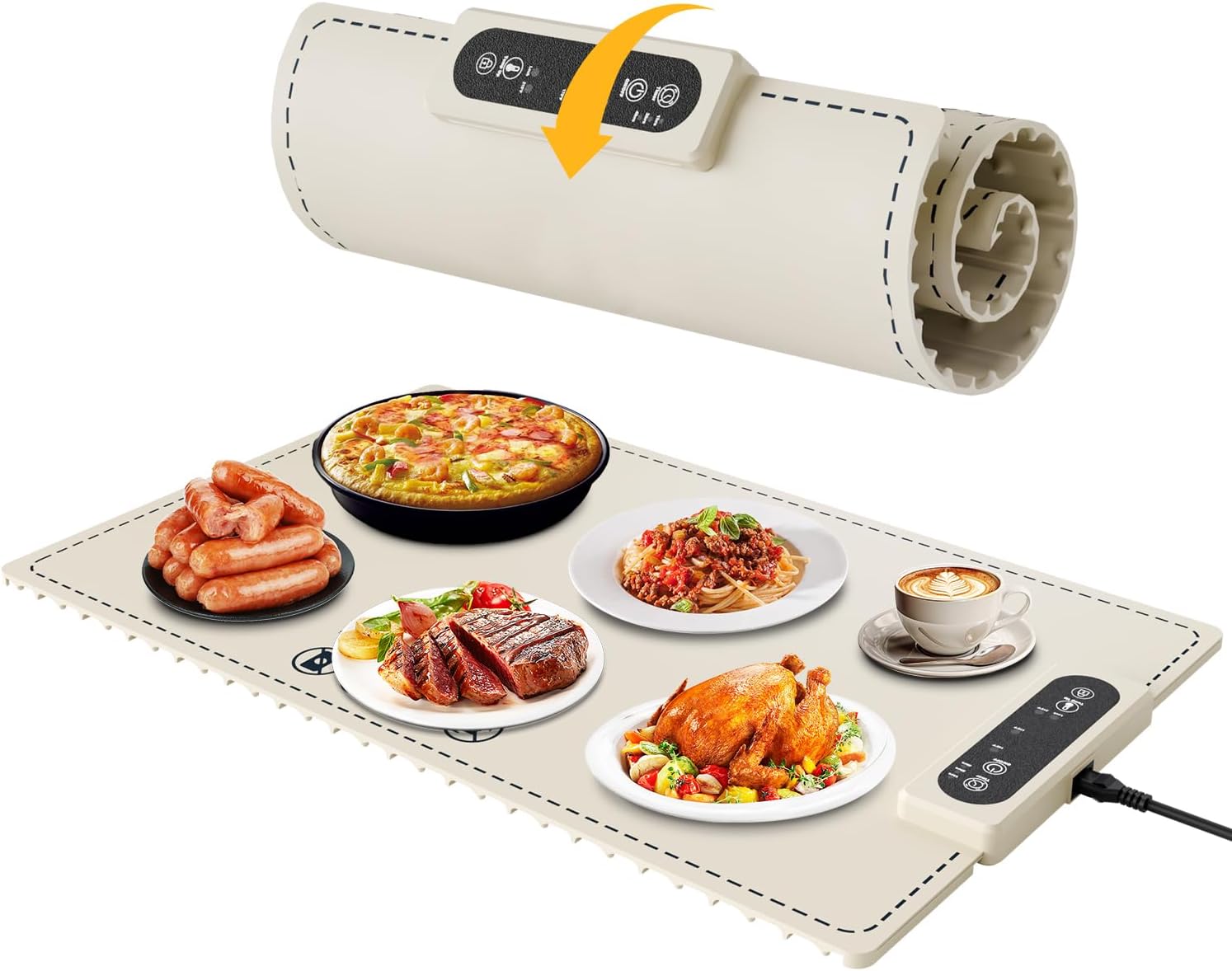 Amazon.com: Negative ion Food Warming Mat with Adjustable Temperature ...