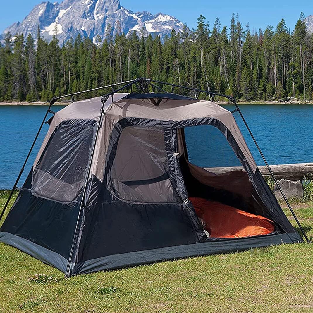 TEKKYS Cabin Tent with Instant Setup Cabin Tent for Camping Sets Up ...