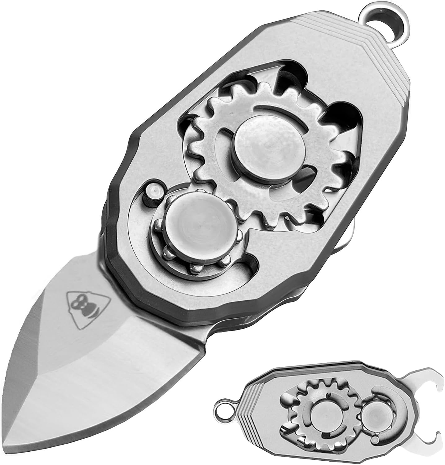 Amazon.com: Titanium Pocket Knife Beetles Gears Knife Folding Knife EDC ...