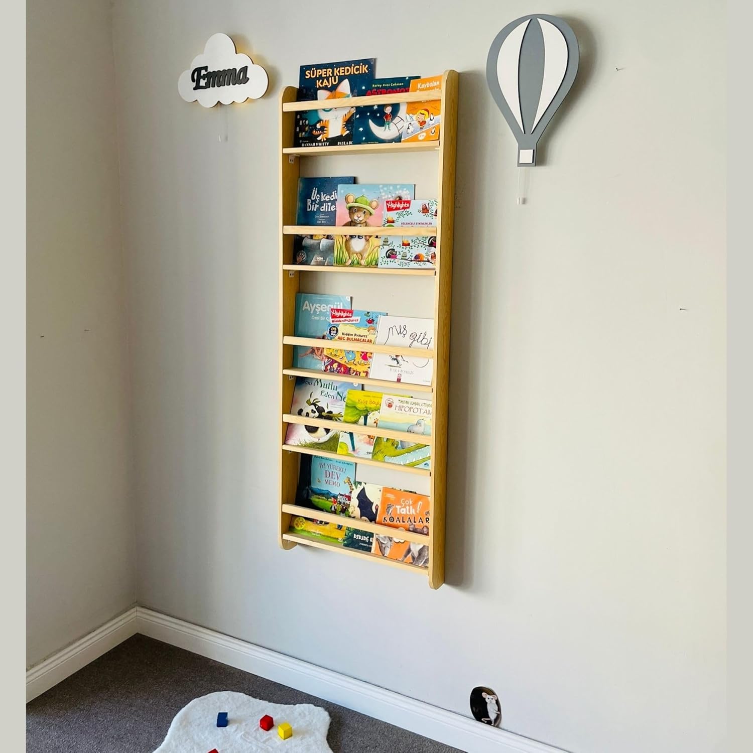 Amazon.com: Furpinea Handmade Natural Wood 5 Tier Montessori Kids ...