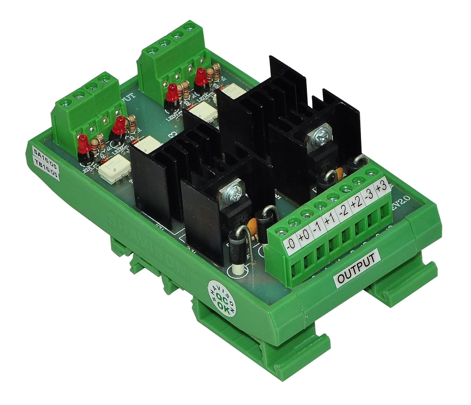 Shavison Isolated SSR Module AS783-24V-24V, 4 Channel, Input : 24VDC/