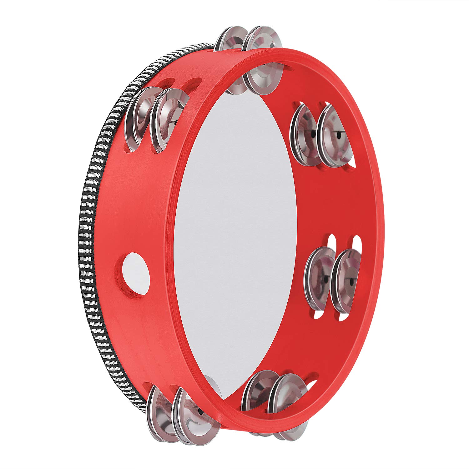 Snapklik.com : Flexzion Wood Handheld Tambourine For Kids And Adults 8 ...