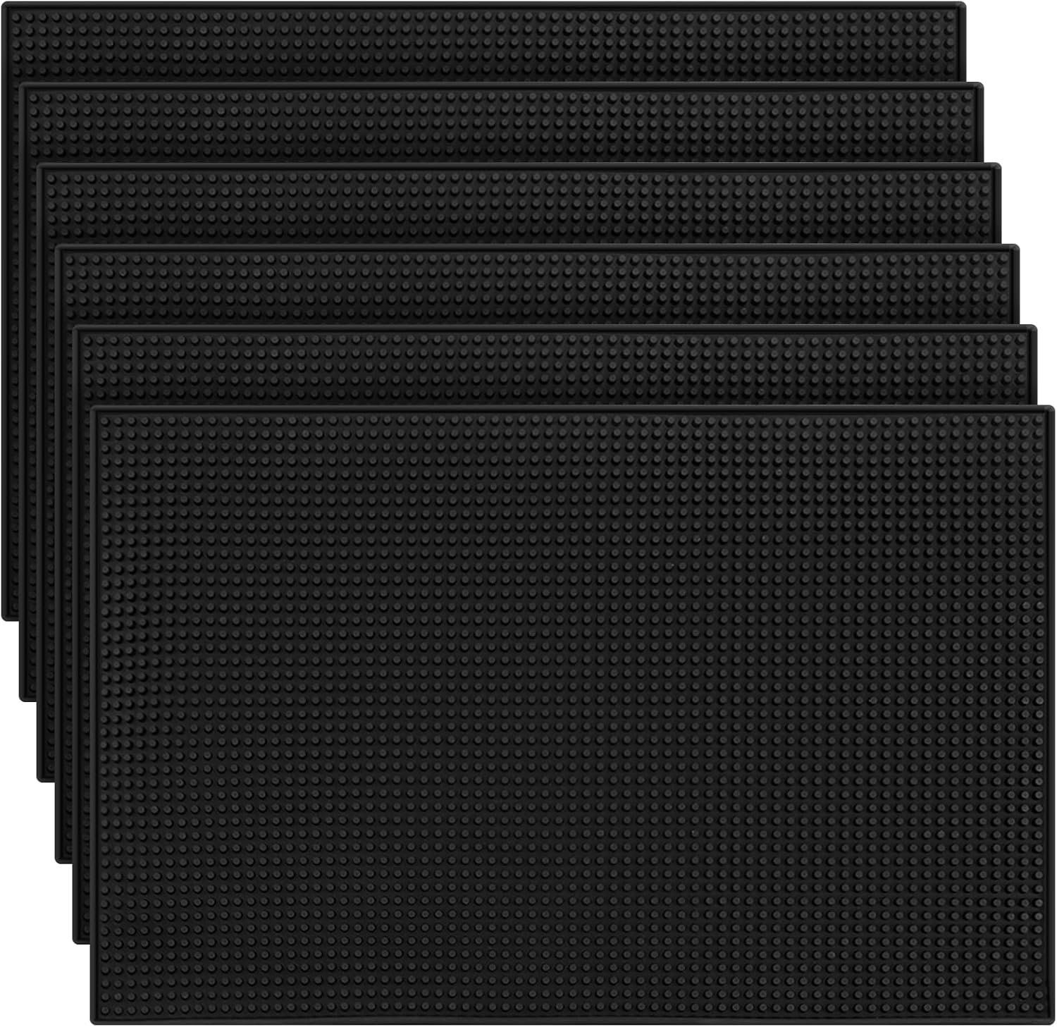 Amazon.com: Tioncy 6 Pcs Bar Mat for Countertop Non Slip Rubber Mat ...