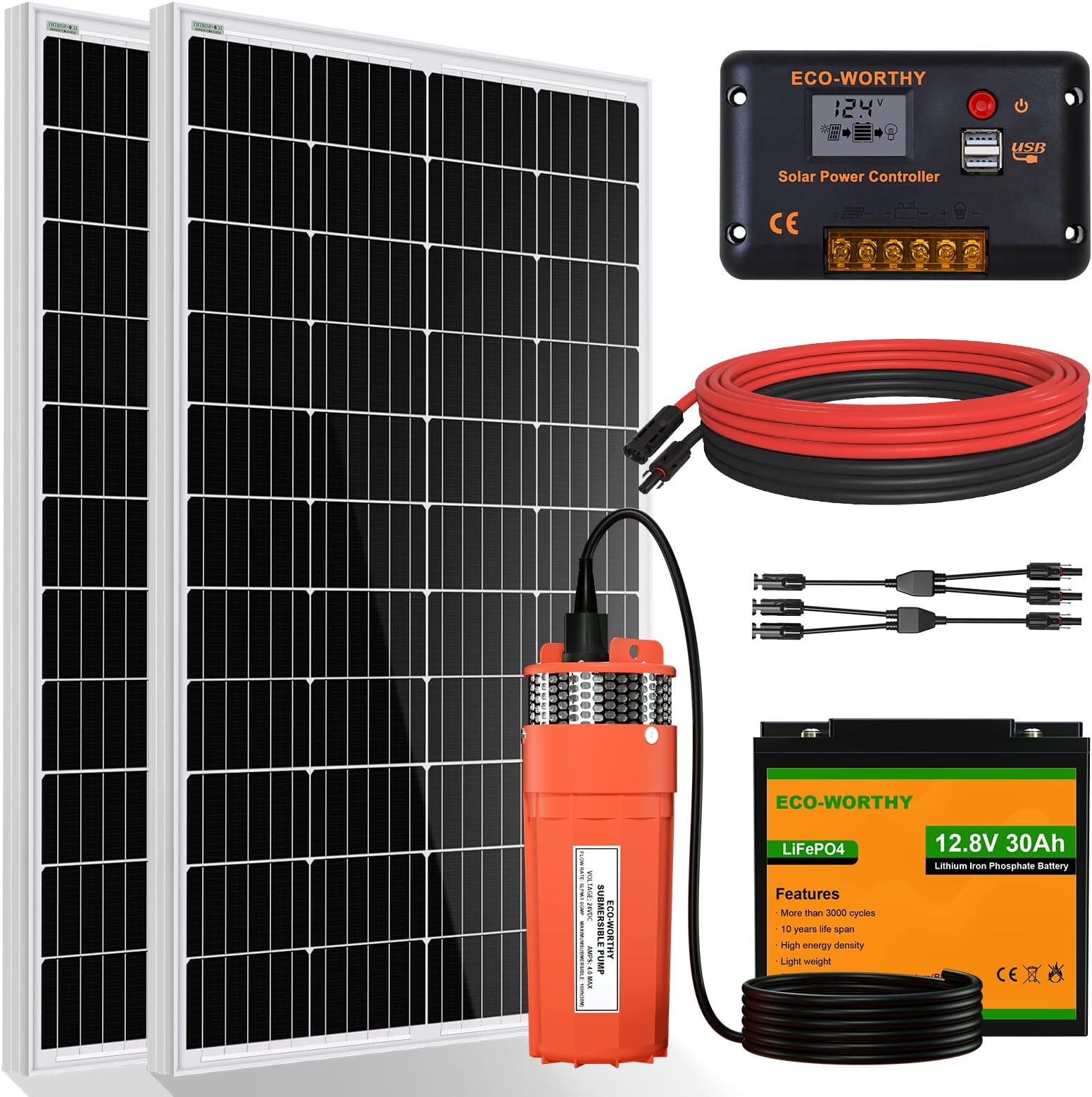 Kit Pompe A Eau Solaire Pour Puit