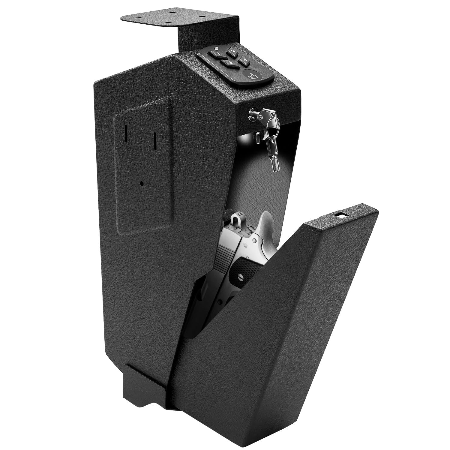 Snapklik.com : Beside Mount Gun Safe Lock Box,Sider Gun Safe For Pistol ...