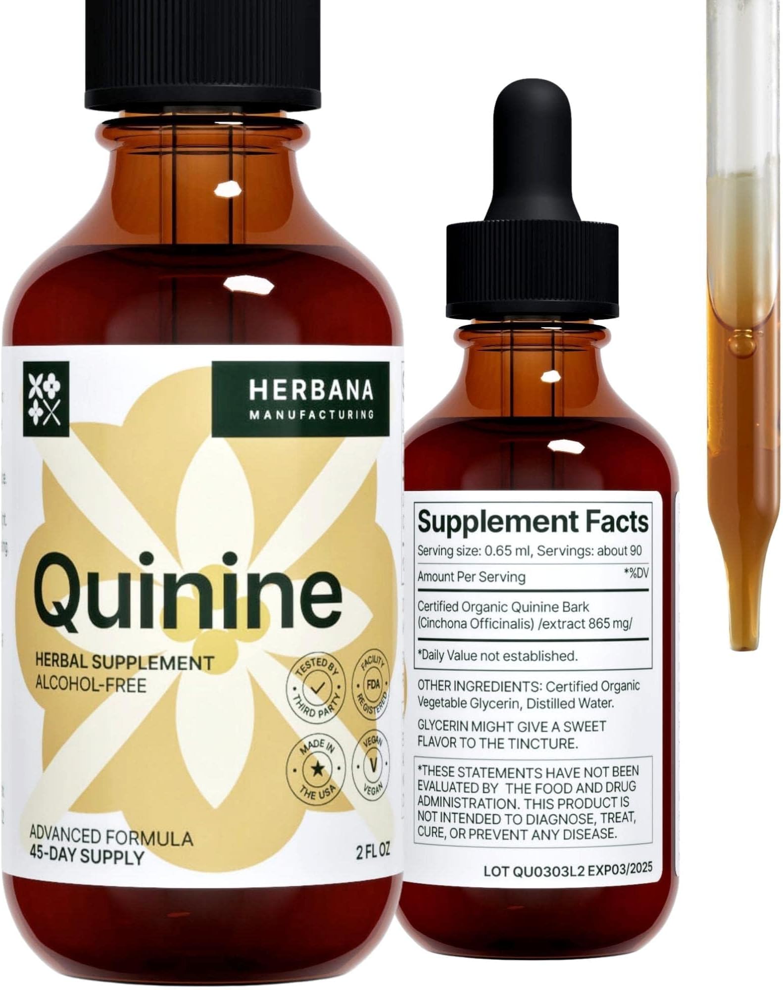 Amazon.com: Secrets of the Tribe Quinine Alcohol-Free Tincture ...