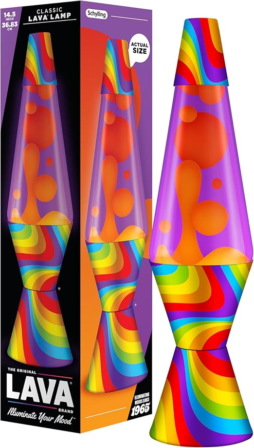 LAVA Lamp - 14.5" Flowing Colour - The Original Motion Lamp - Orange ...