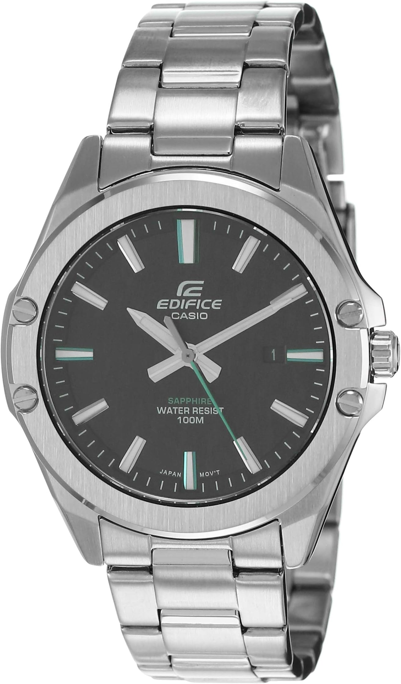 Casio Analog Black Dial Men's Watch-EFR-S107D-1AVUDF (EX509) : Amazon ...