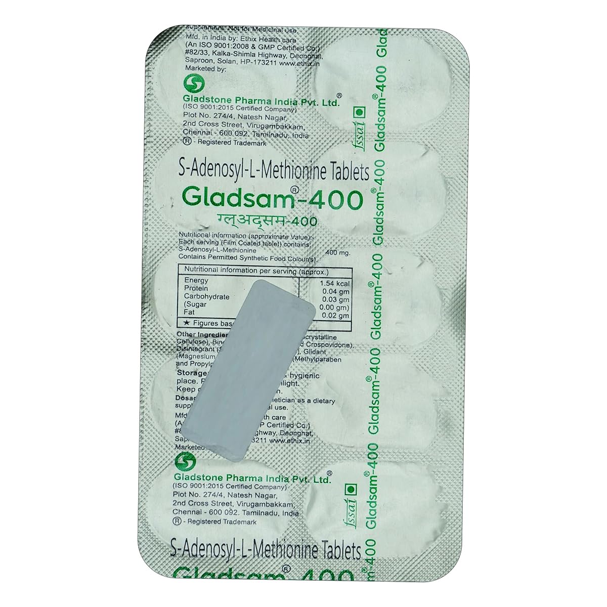 Gladsam 400mg - Strip of 10 Tablets : Amazon.in: Health & Personal Care