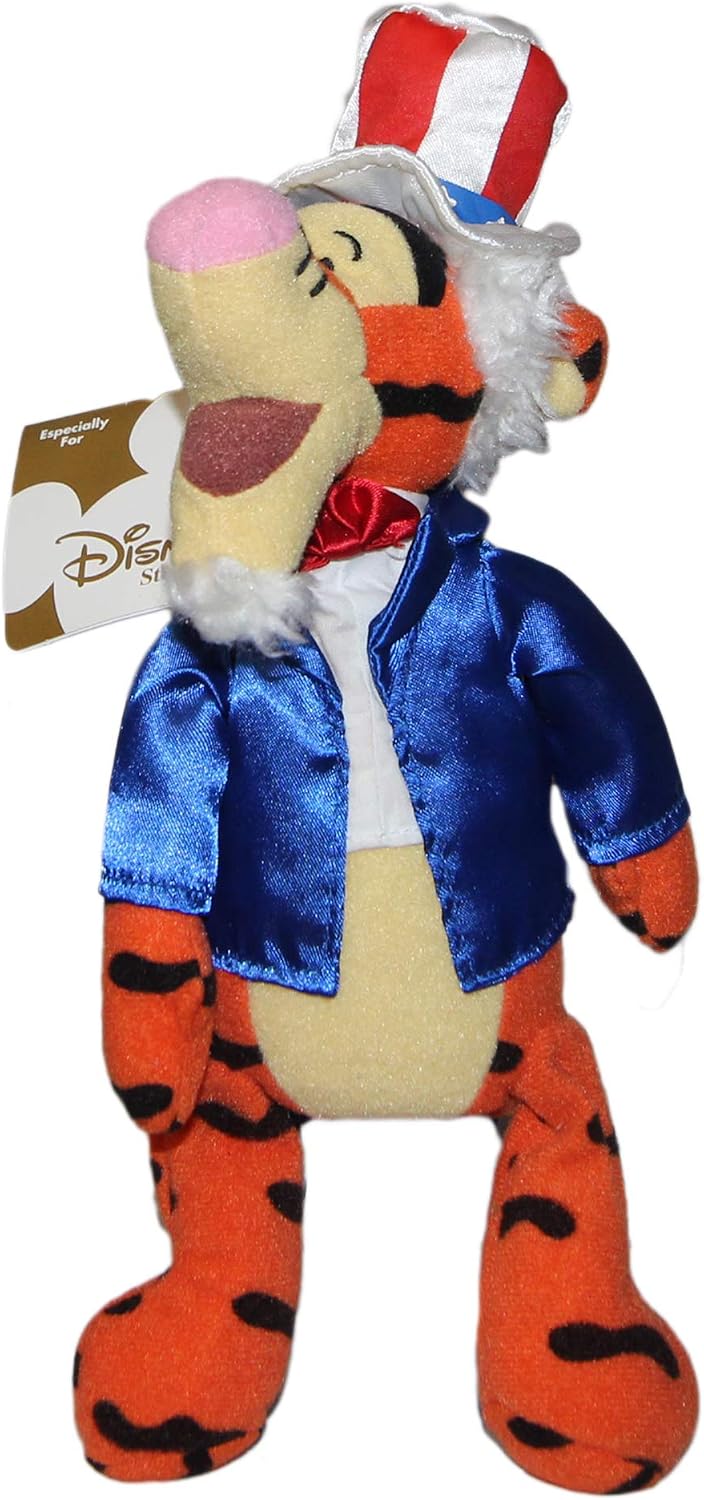 Amazon.com: Uncle Sam Tigger Bean Bag Plush 10 Inches Retired : Toys ...
