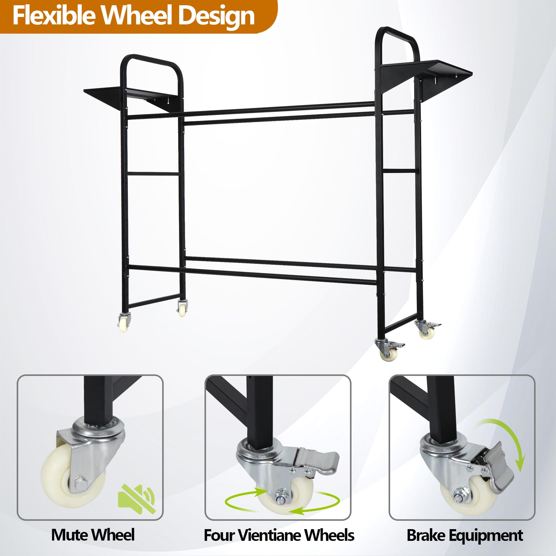 Snapklik.com : Neorexon Tire Storage Rack 57 X 55.1 X 20, Garage Tire ...