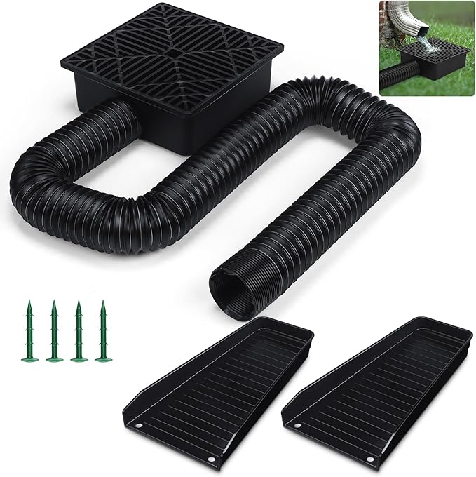 Landical 3 Pcs Catch Basin Drain Kit Include 1 Catch Basin Low Profile ...