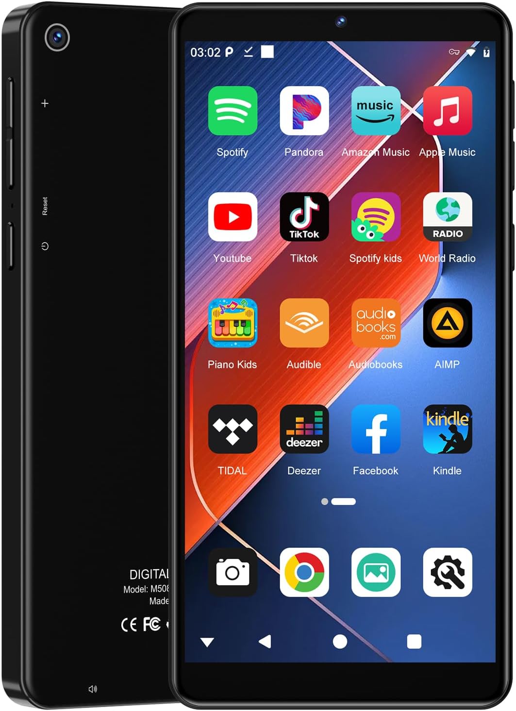 Amazon.com: 80GB MP3 Player with Bluetooth and WiFi, 5.5-inch Full ...