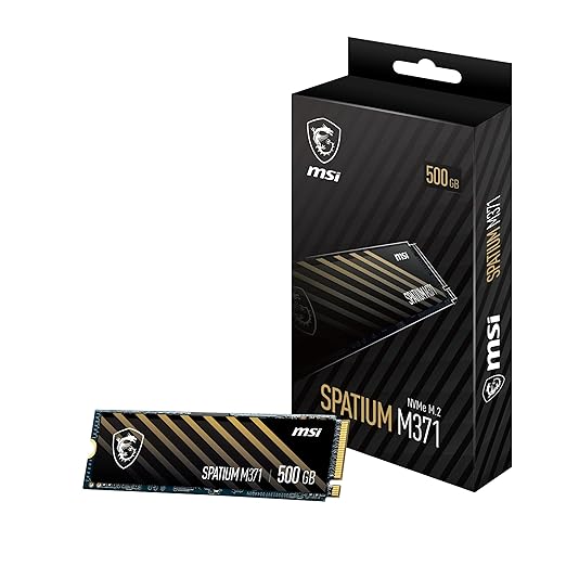 Amazon.in: Buy MSI M371 500GB PCIe Gen3x4 NVMe M.2 2280 3D NAND ...