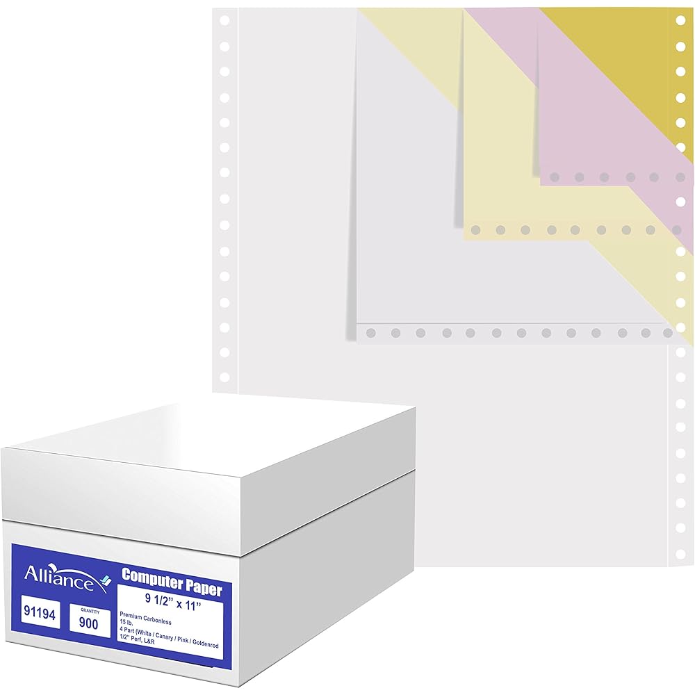 $16/mo - Finance Alliance Continuous Carbonless Computer Paper 9.5 x 11 ...