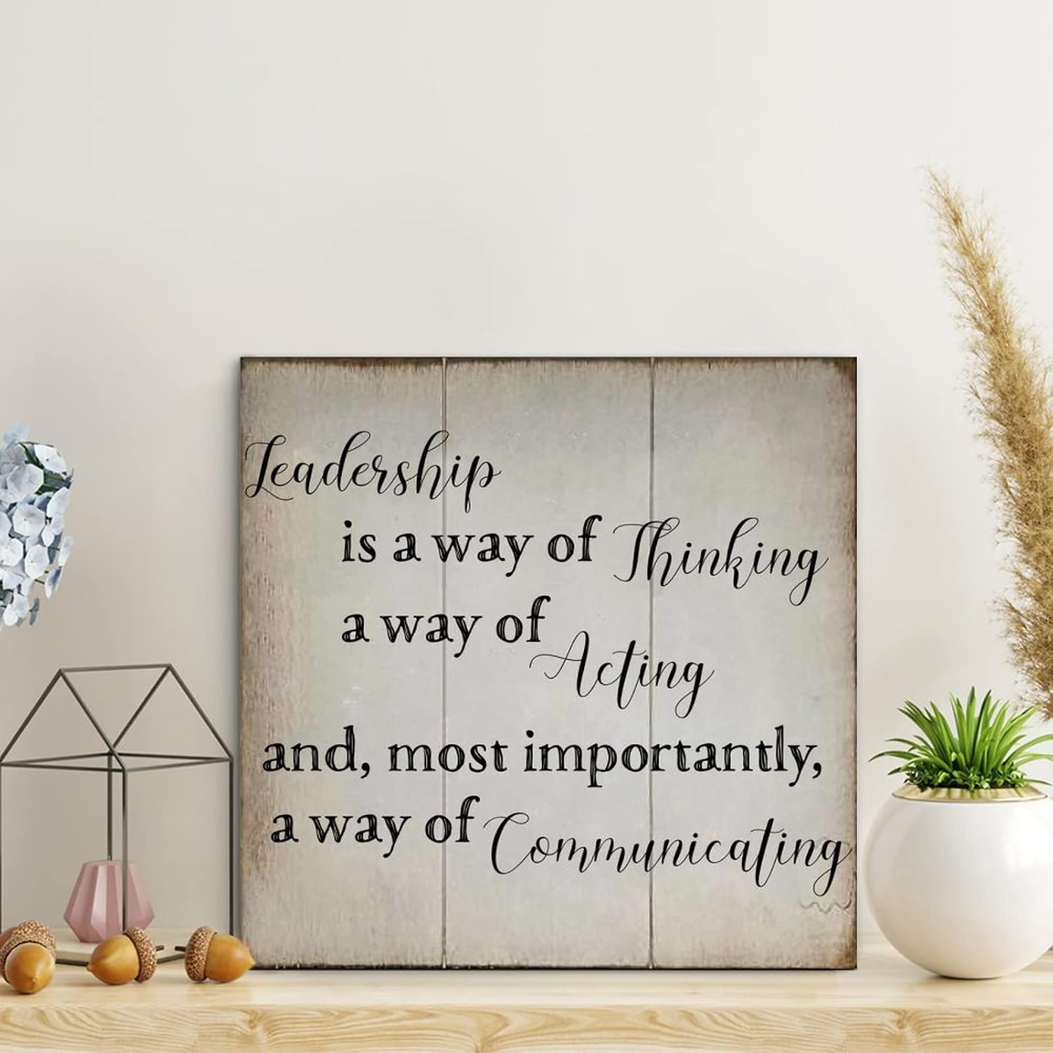 Amazon.com: LITTLEGROVE SEEDS Vintage Boho Wooden Pallet Sign ...