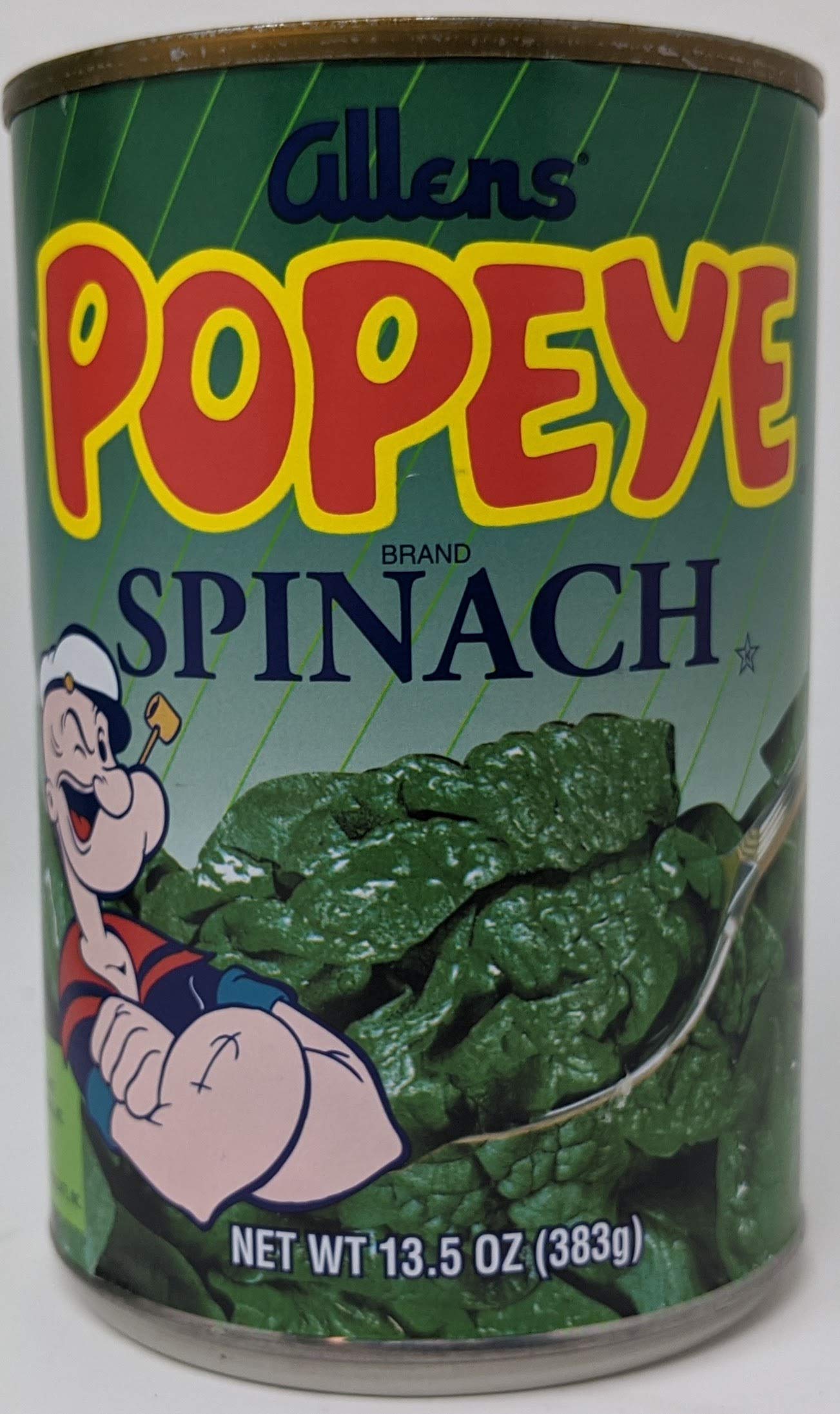 Popeye Spinach Label