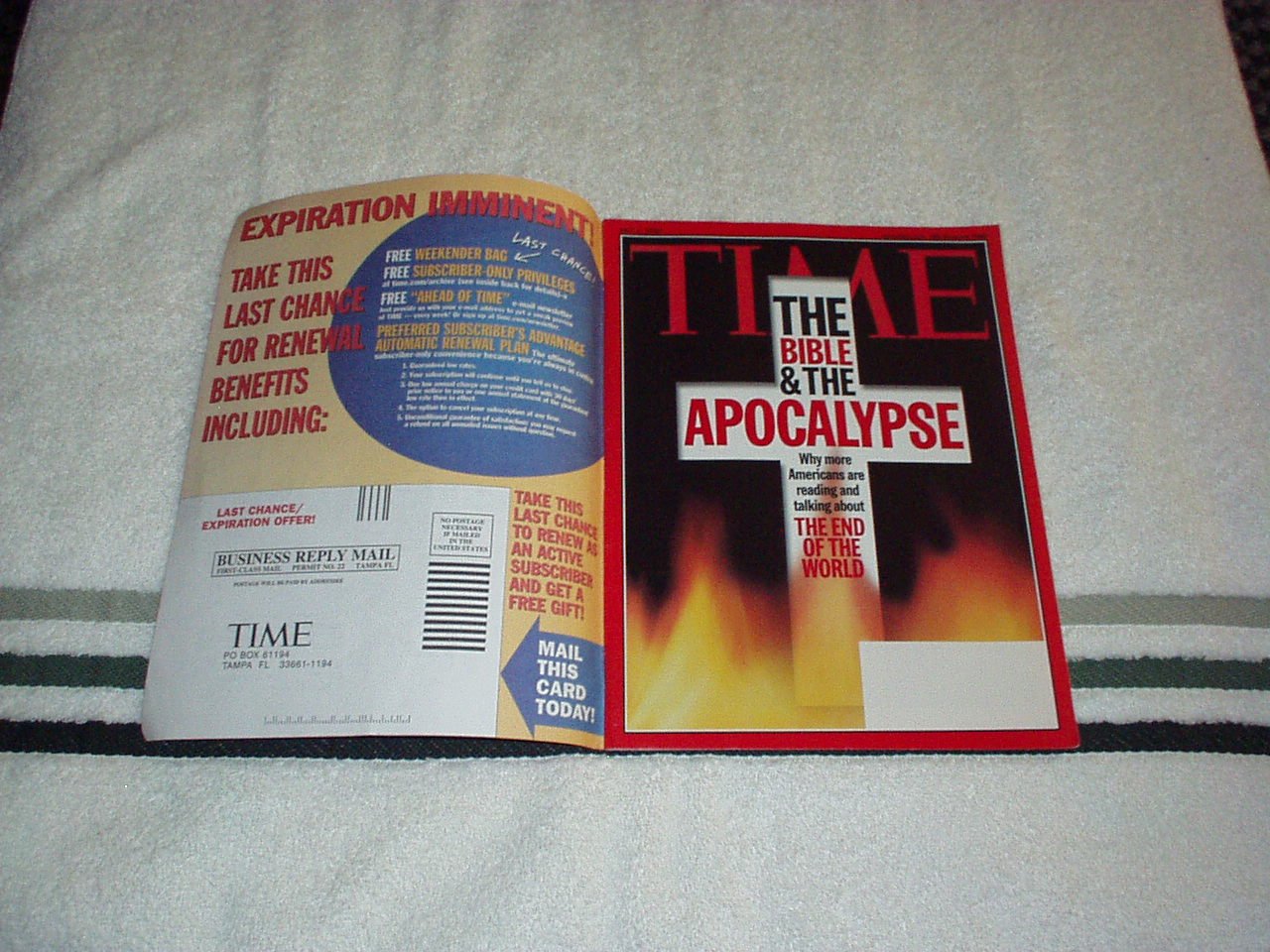 Time Magazine July 1 2002 The Bible & the Apocalypse The End of the ...