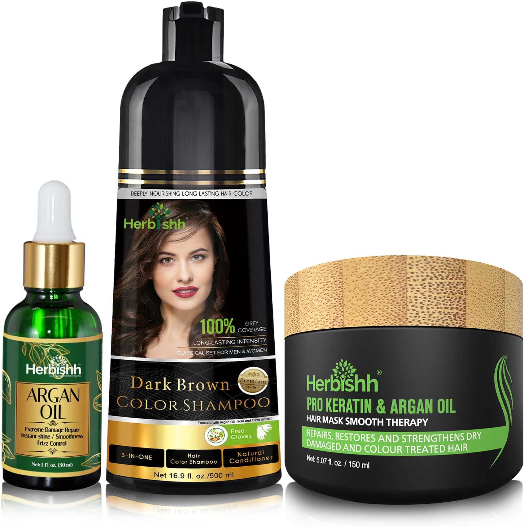 Amazon.com : Hair Color Shampoo for Instant Dyeing - 100% Gray Hair ...