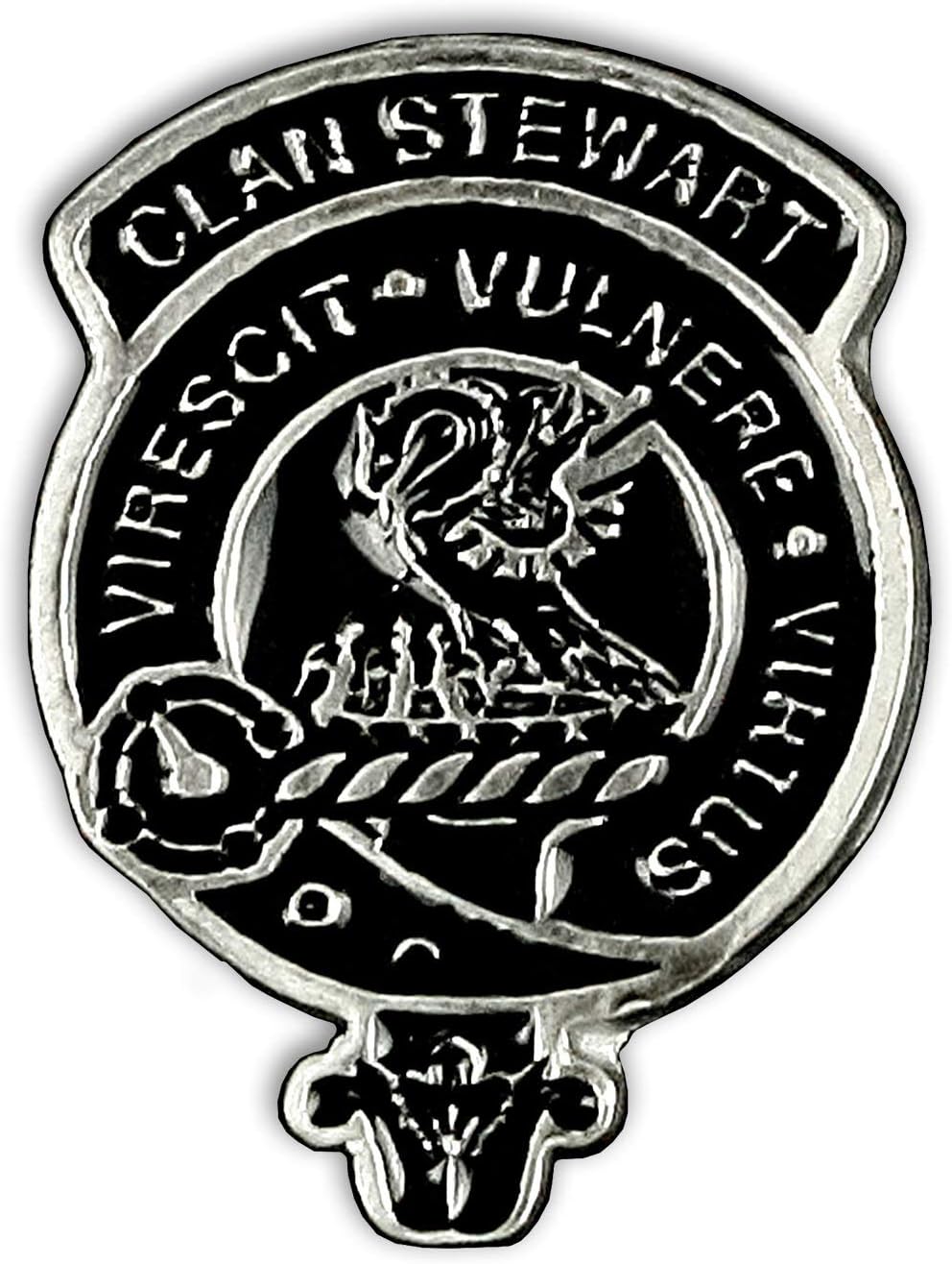 Amazon.com: Scots Highland Stewart Clan Crest Mini Badge: Clothing ...