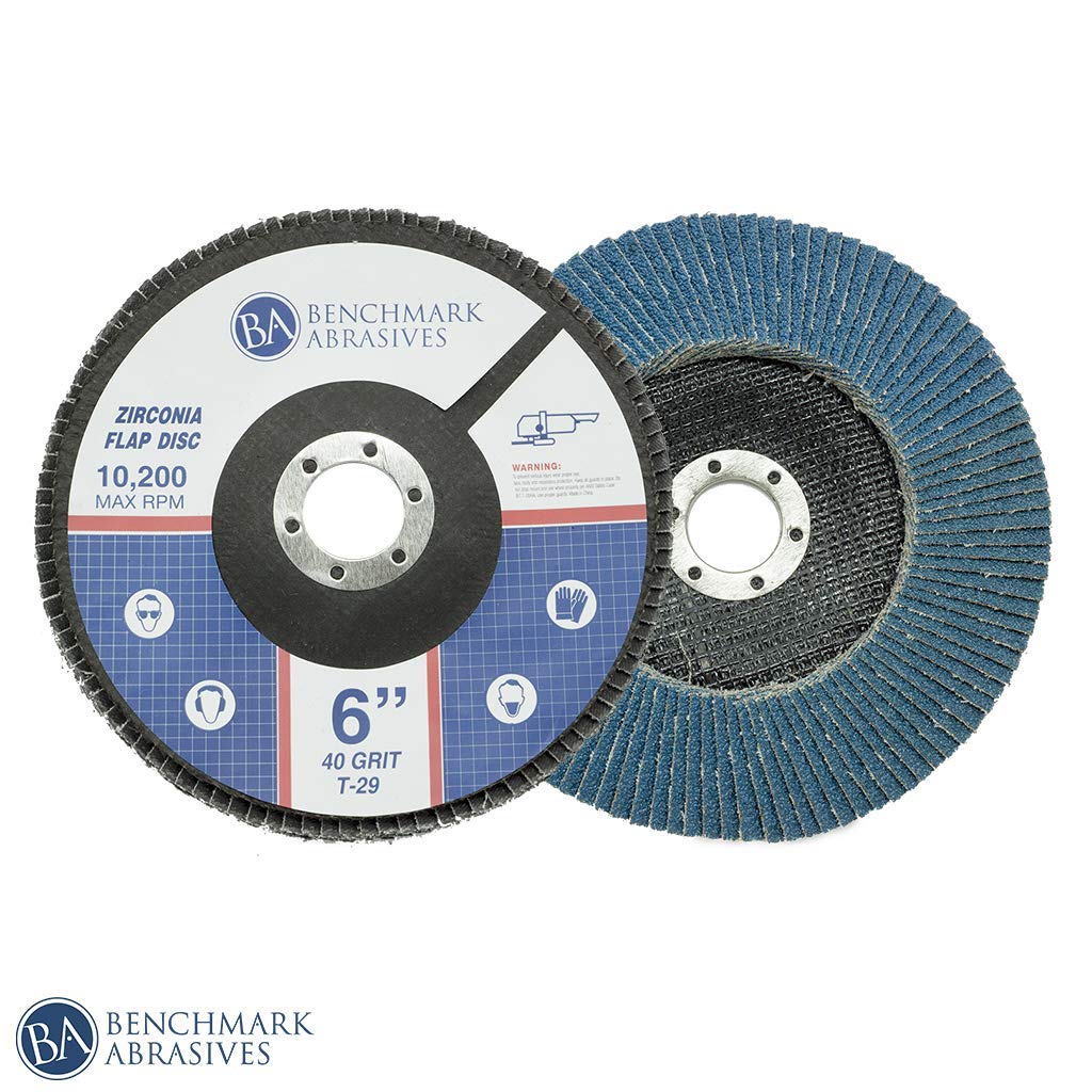 Snapklik.com : Benchmark Abrasives 6" X 7/8" Premium High Density Jumbo Zirconia Type 29 Flap ...