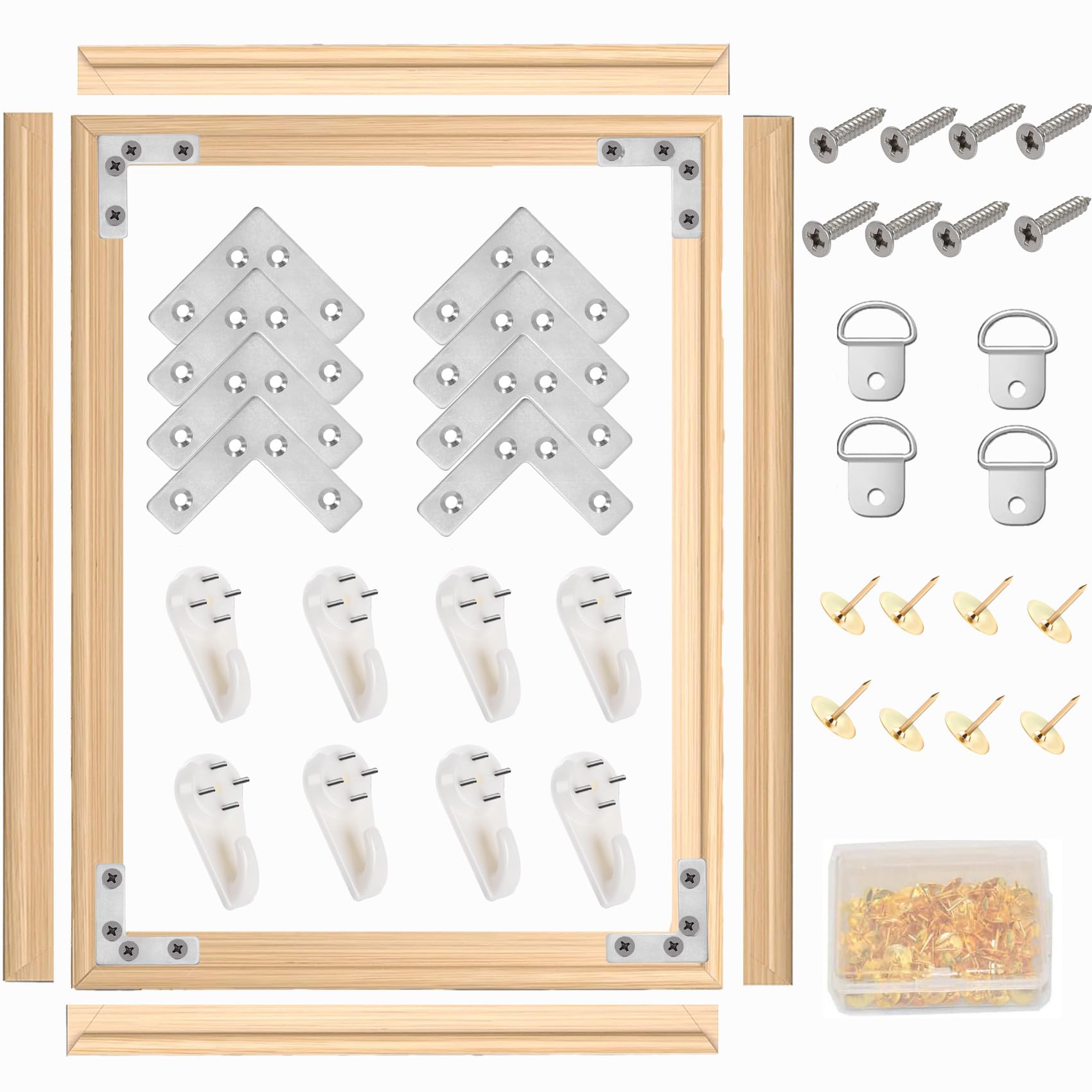 Amazon.com: Yeeyeah 2 Pack 16"x 24"Large Canvas Stretcher Bars ...