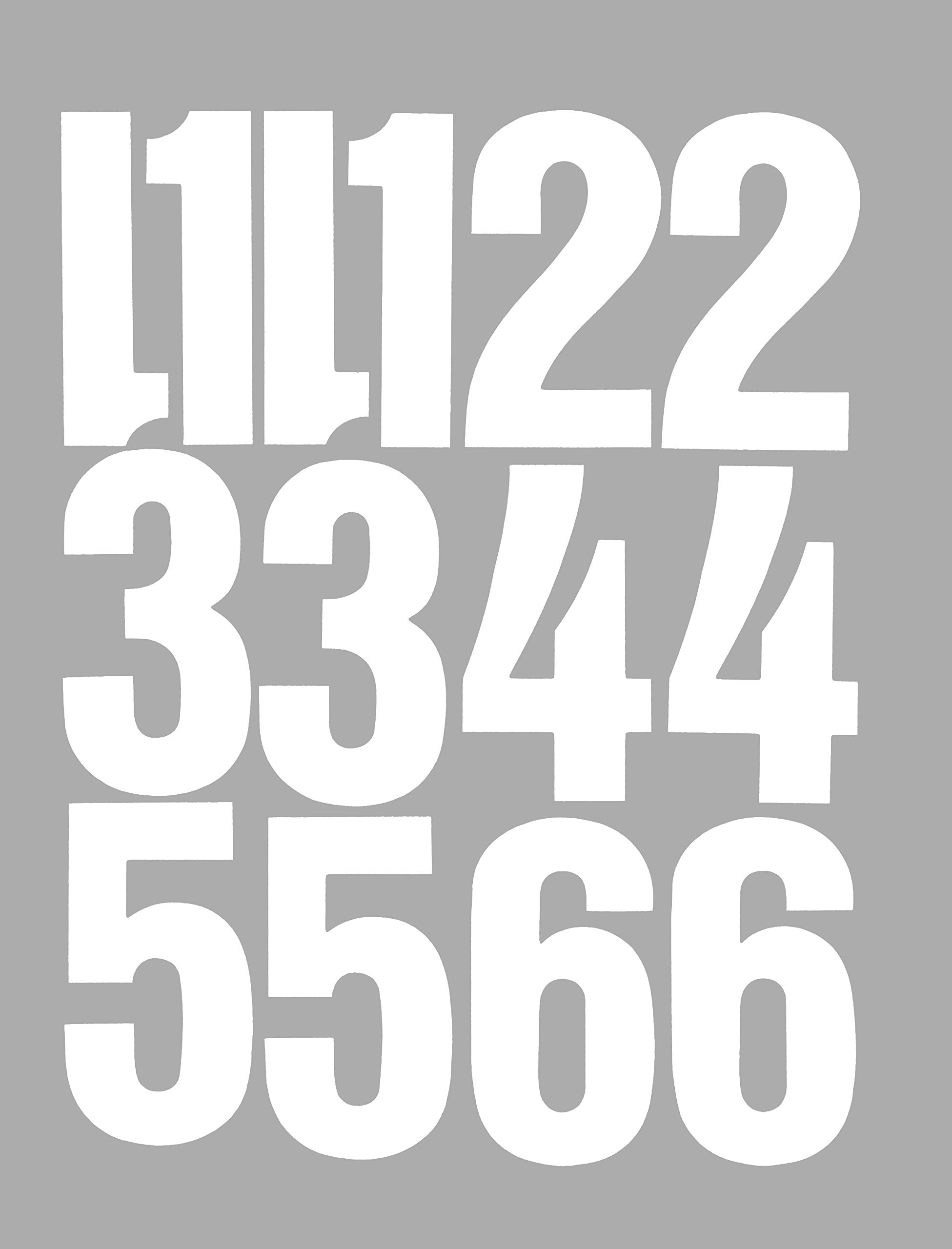 Snapklik.com : Chartpak Self-Adhesive Vinyl Numbers, 4 Inches High ...