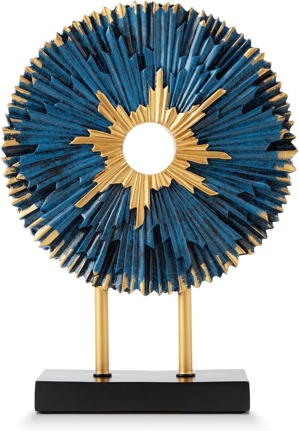 Amazon.com: HODESumPure Gold Luxury Round Decorative Sculpture Statue ...