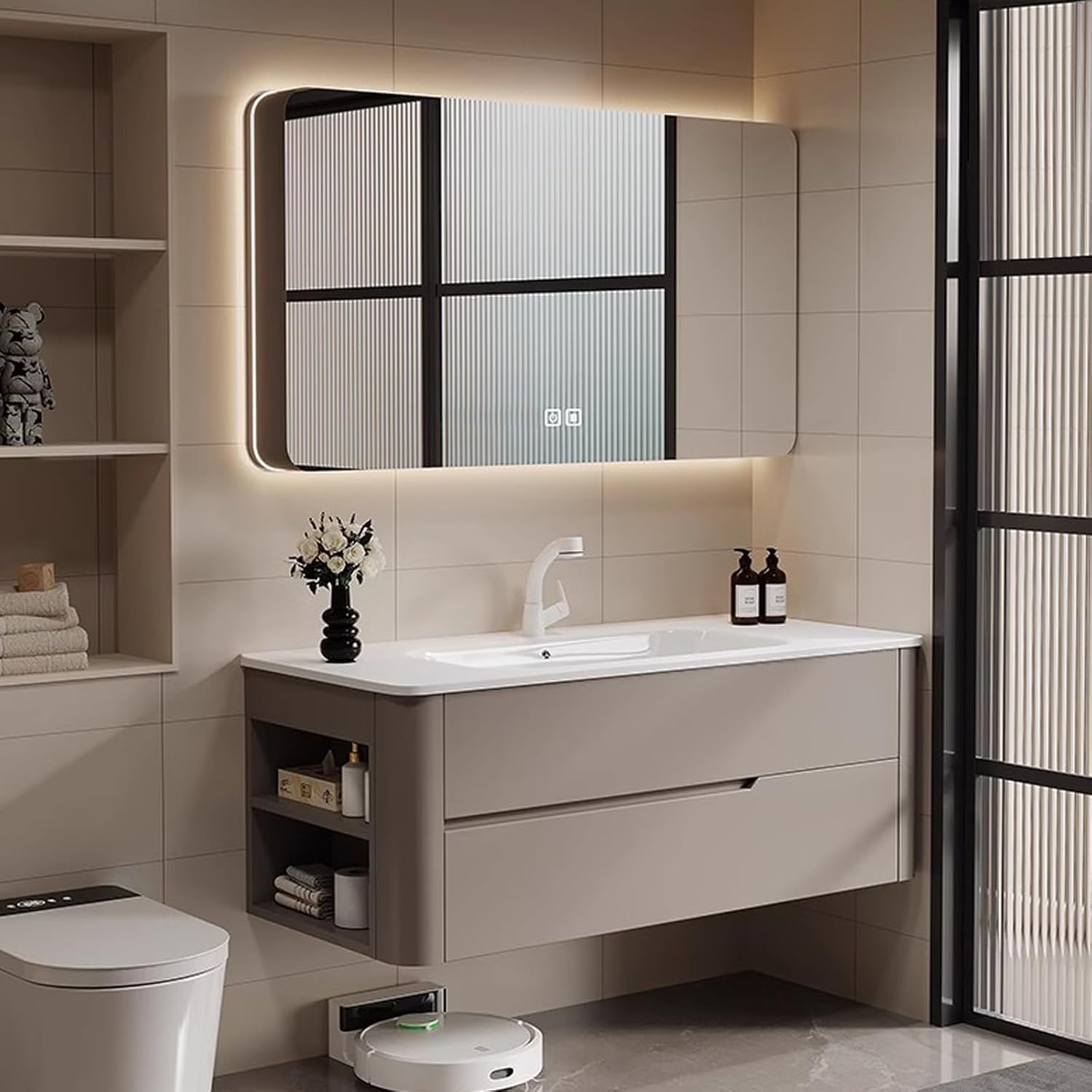 Amazon.com: TIZAZO Bathroom Vanity - 32IN Modern Bathroom Vanities Sink ...