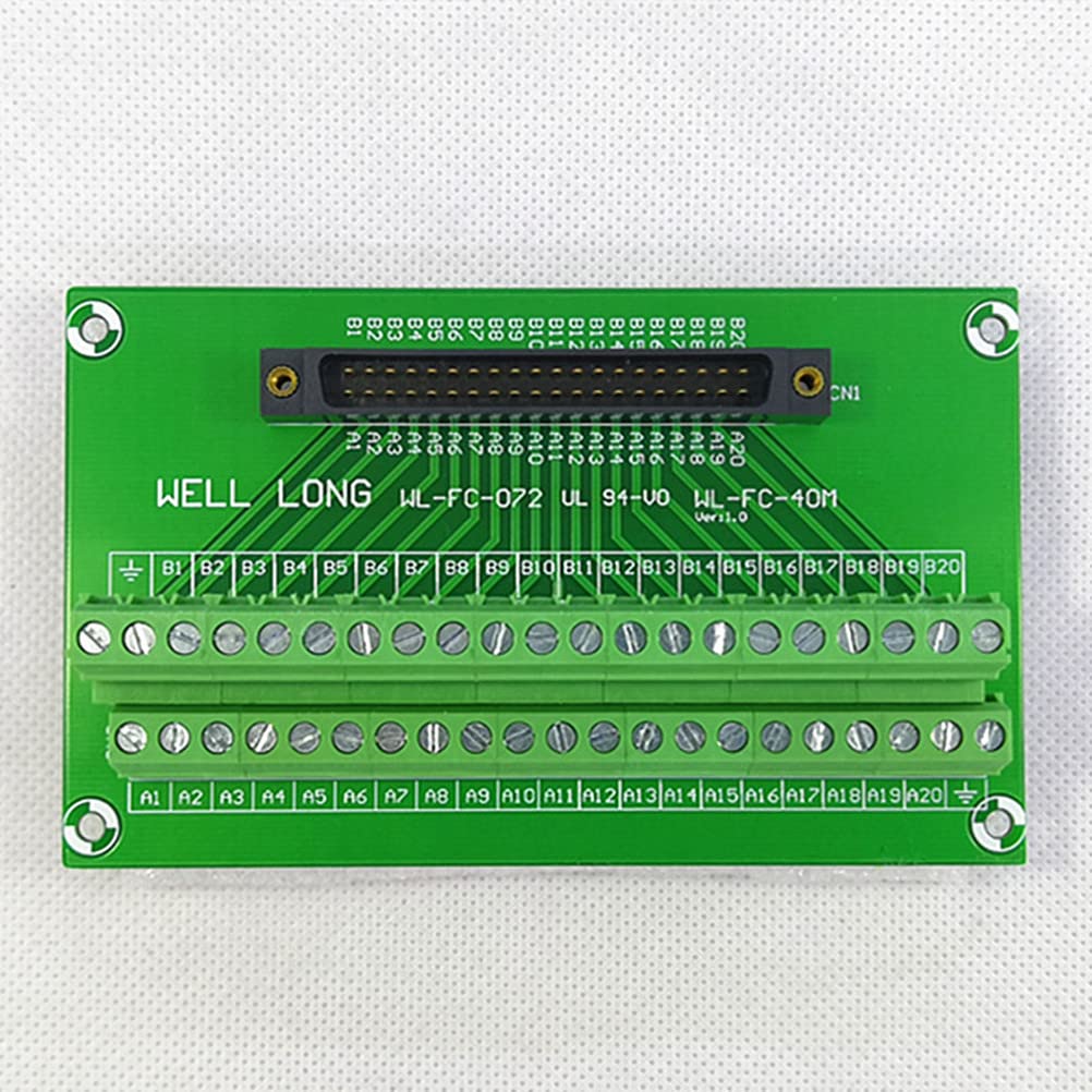 FCN40P PLC Interface Module Male Header Breakout Board, Terminal Block ...