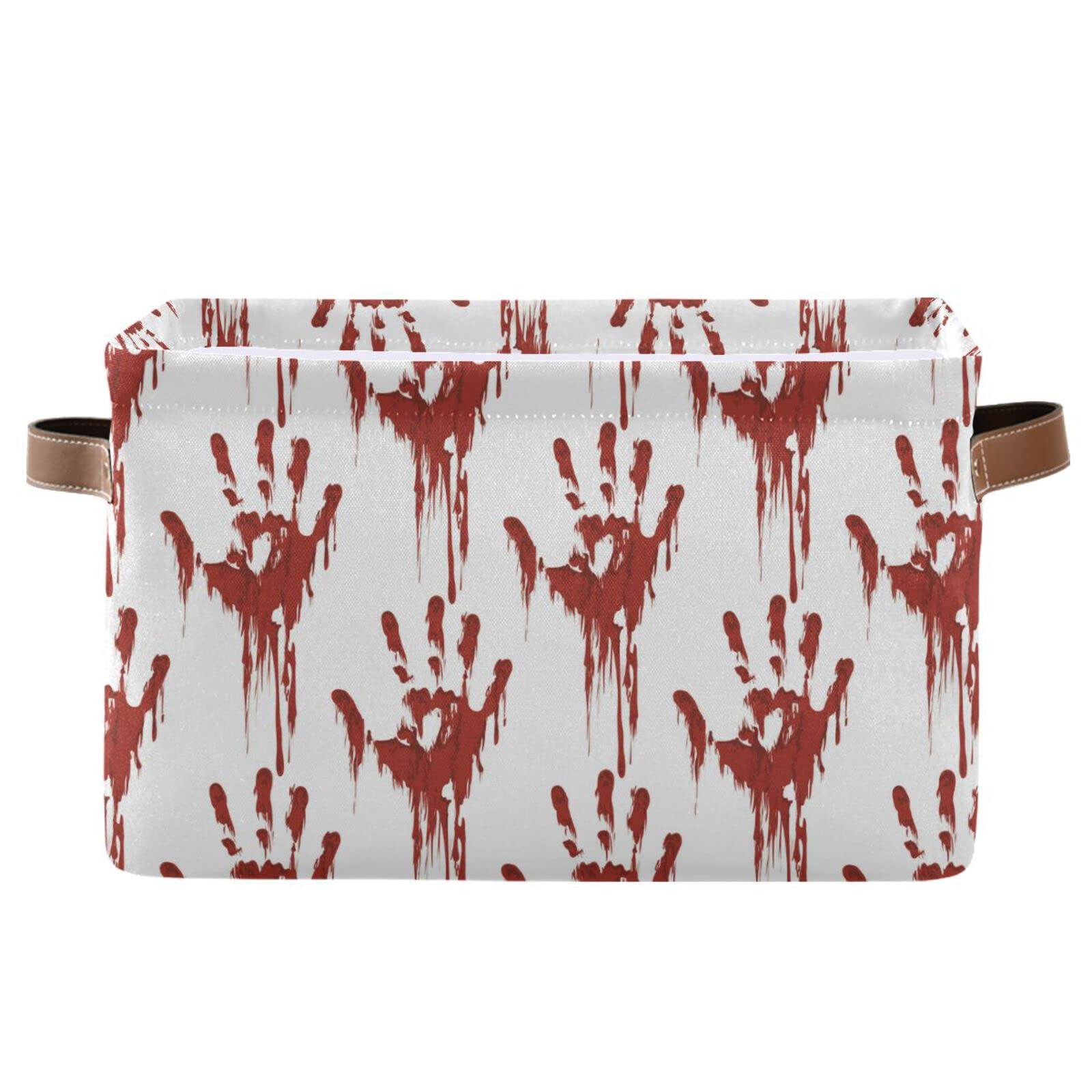Amazon.com: Large Storage Basket Halloween Scary Bloody Zombie Foldable ...