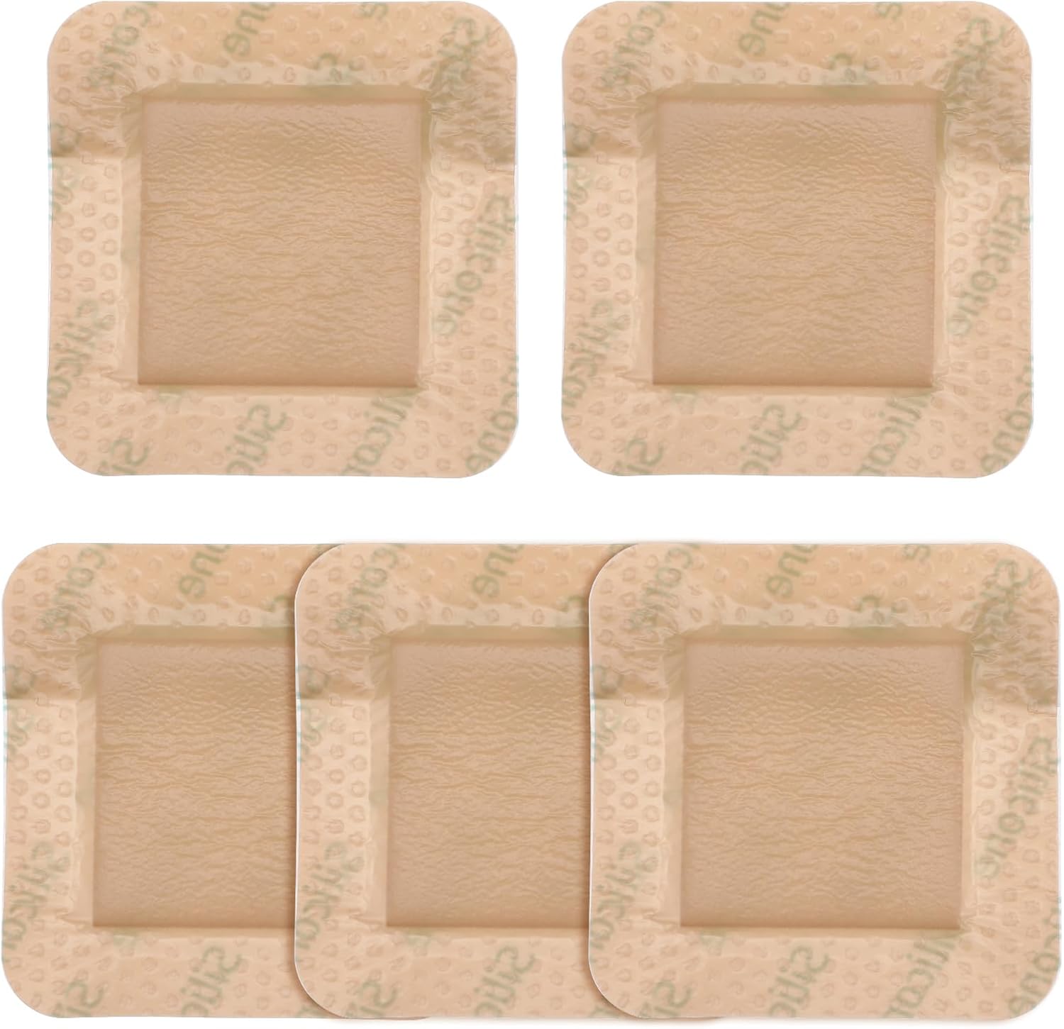 Healeved Sacrum Wound Dressing 6Pcs Silicone Foam Dressing with Border ...