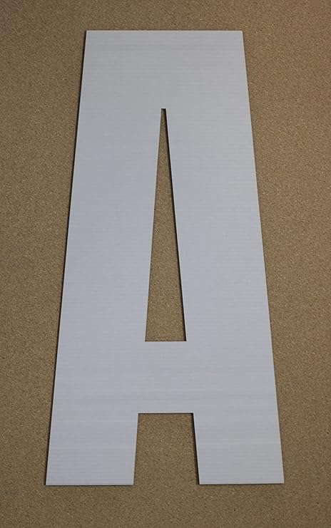 Amazon.com: Large White Cardboard Letters & Numbers | Choose Your Own ...