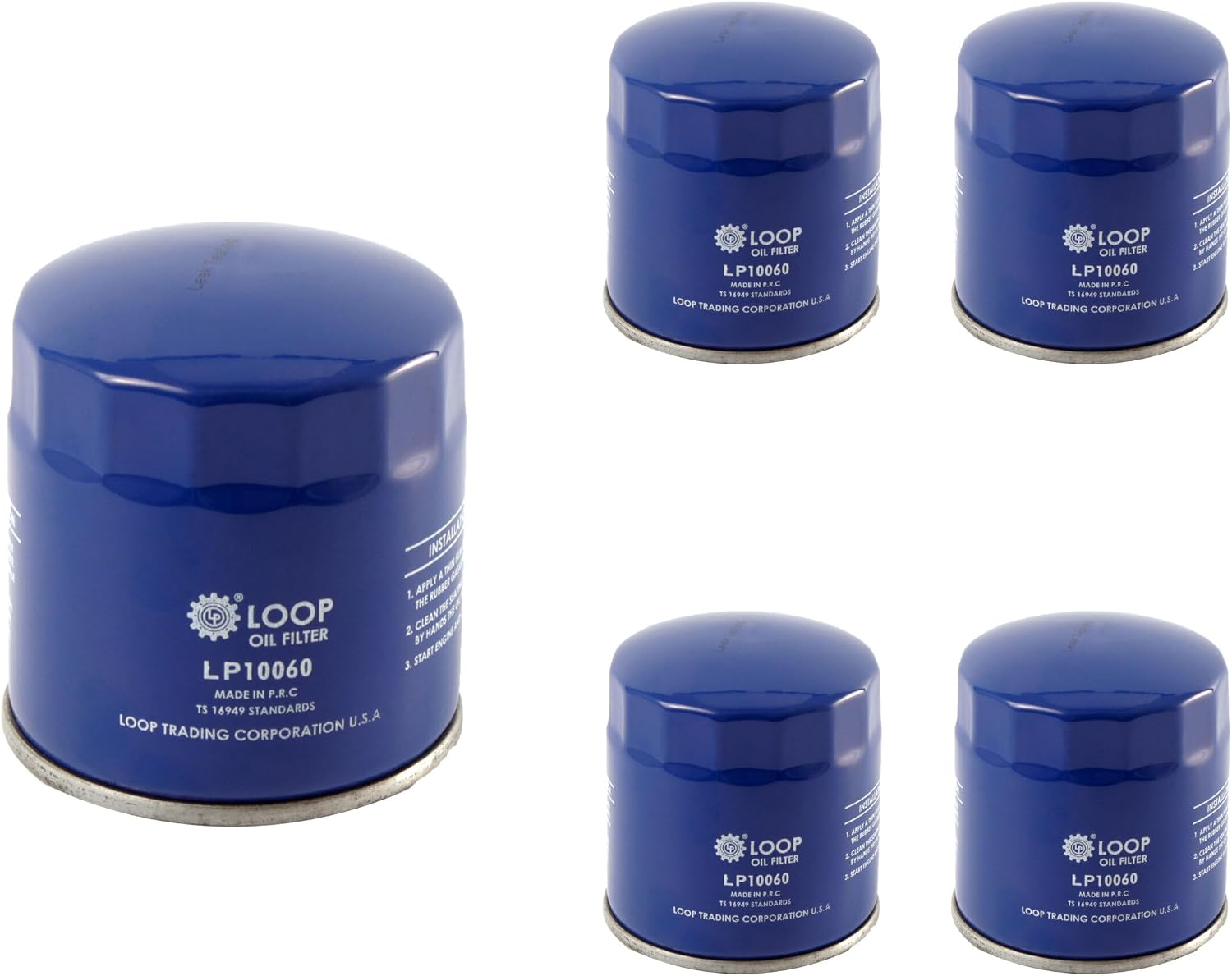 LOOP Engine Oil Filter (5 Pack) For Ram Jeep 1500 Chevrolet Dodge GMC ...