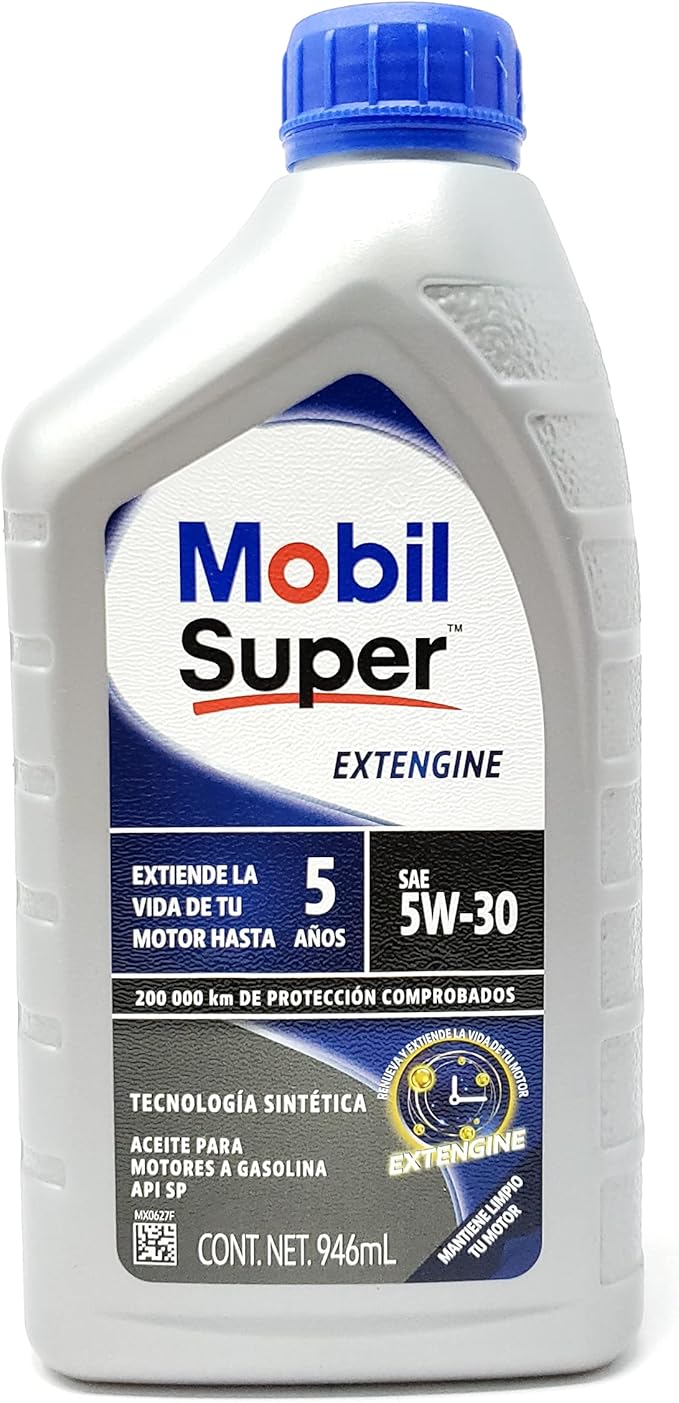 Aceite Mobil Super 5W-30 Extengine : Amazon.com.mx: Automotriz y ...