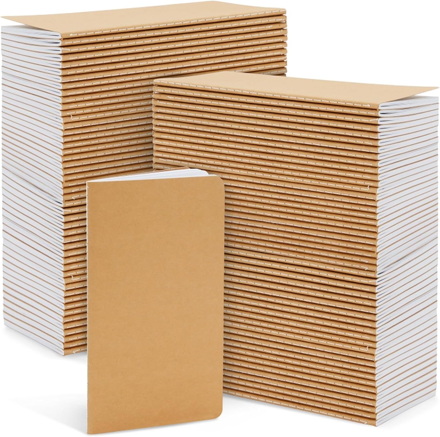 Amazon.com : 96 Pack of H5 Kraft Paper Journal Notebooks Bulk Set, 4x8 ...