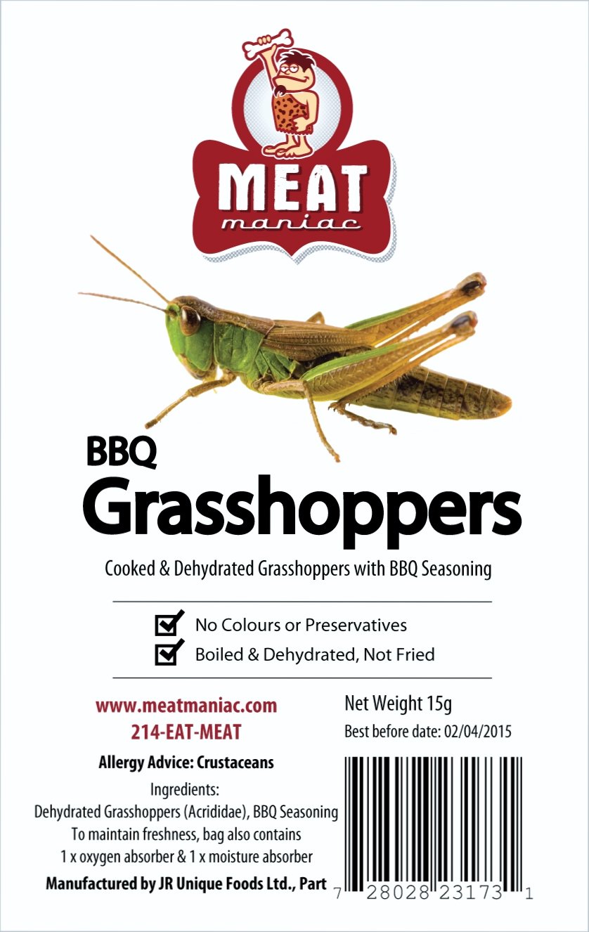 Amazon.com: Meat Maniac Edible Insects | BBQ Grasshoppers