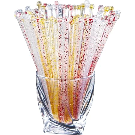 Amazon.com | 100 Pieces 9.1 Inch Swizzle Sticks Cocktail Stirrers ...